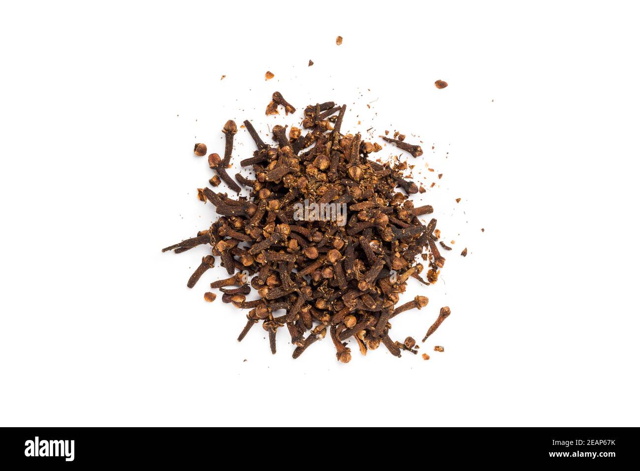 Cloves spice top view Cut Out Stock Images & Pictures - Alamy