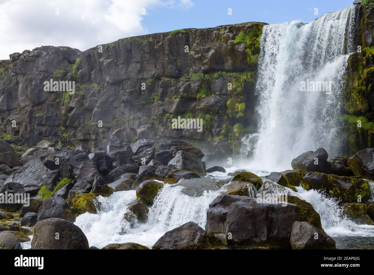 Oxararfoss waterfall iceland hi-res stock photography and images - Alamy