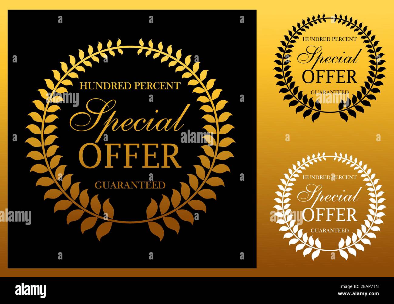 Special offer label or emblem in retro style, for commerce and market ...