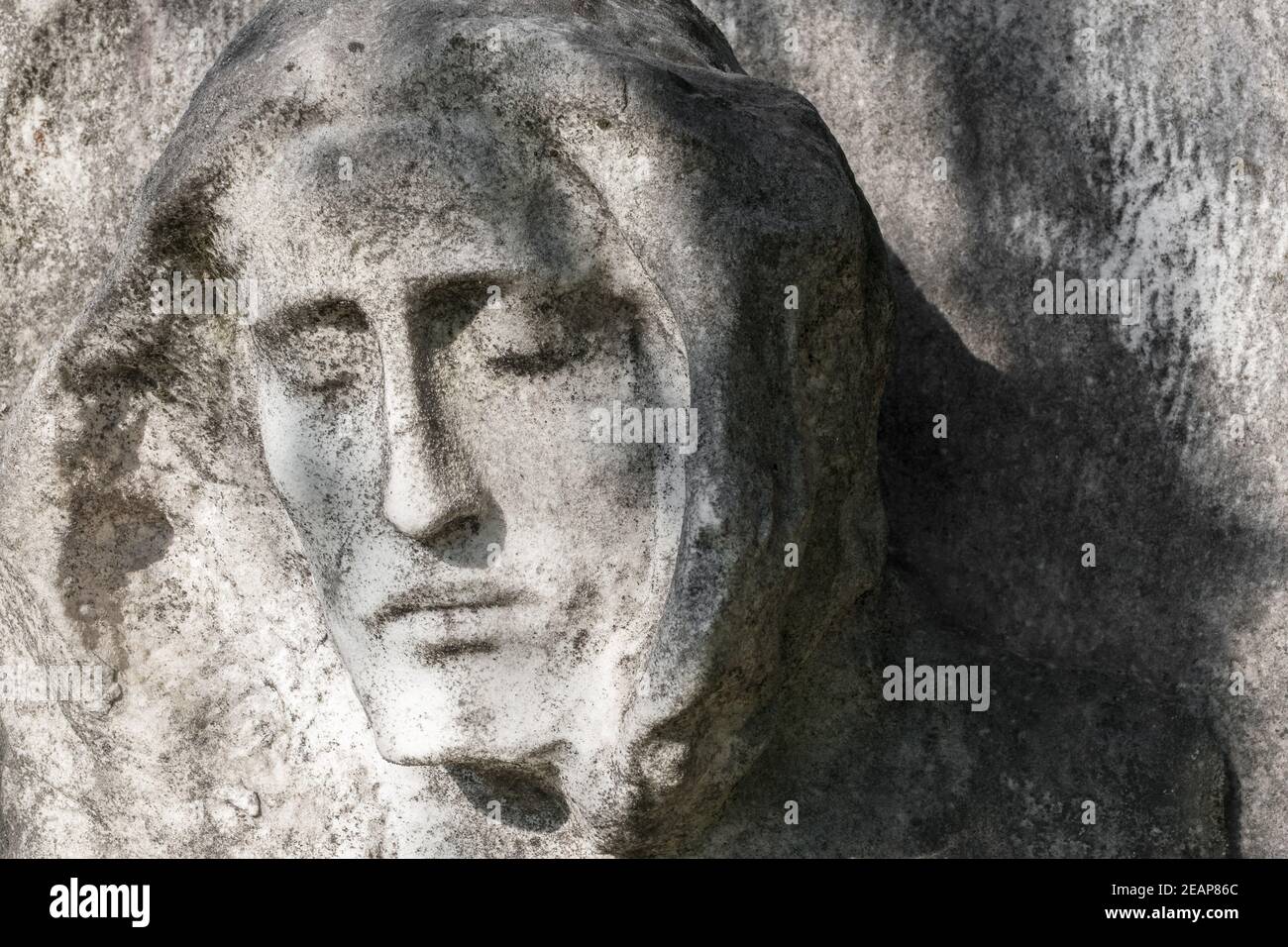 Antique stone statue of Jesus Stock Photo - Alamy