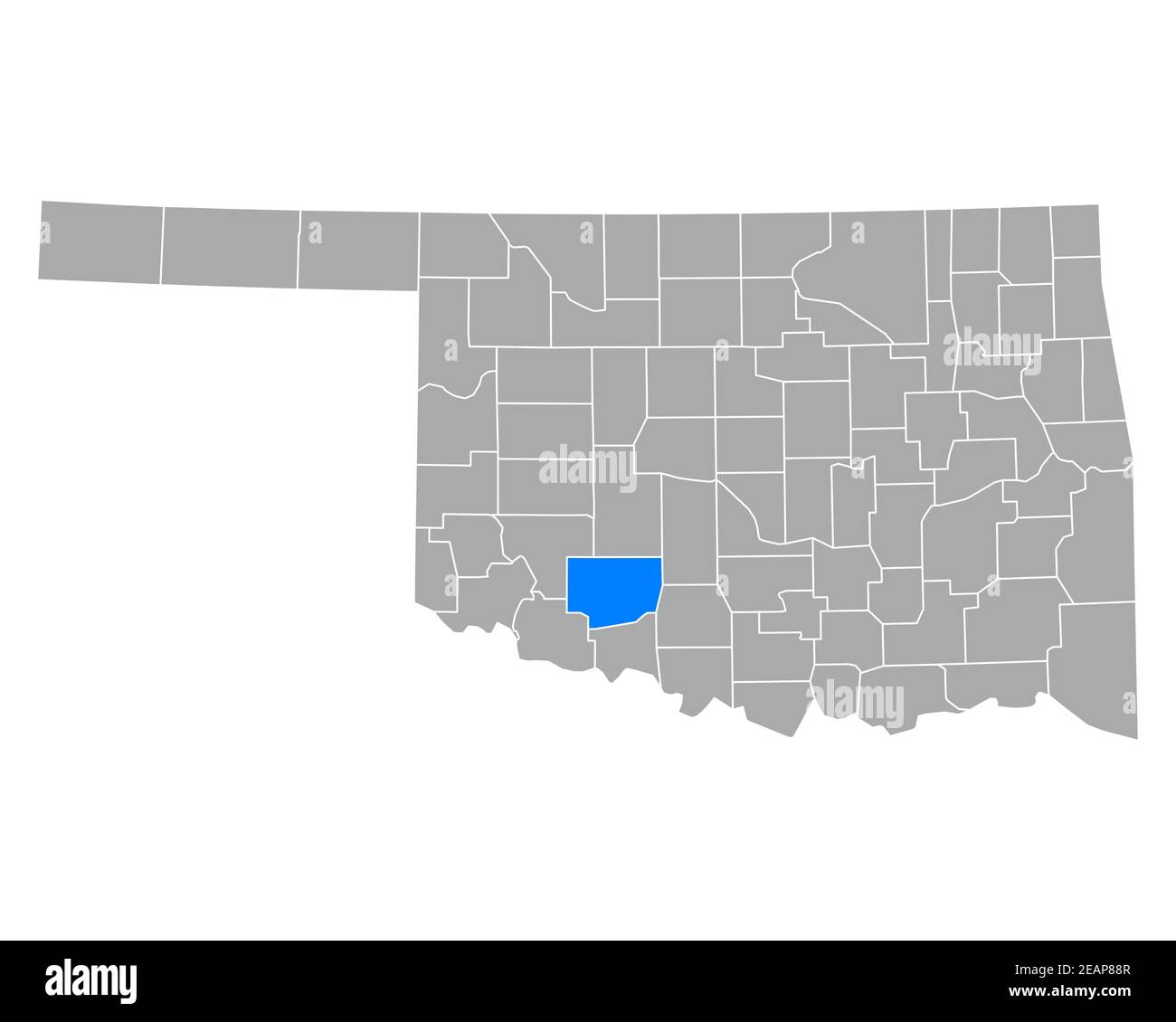 Map of comanche oklahoma hi-res stock photography and images - Alamy