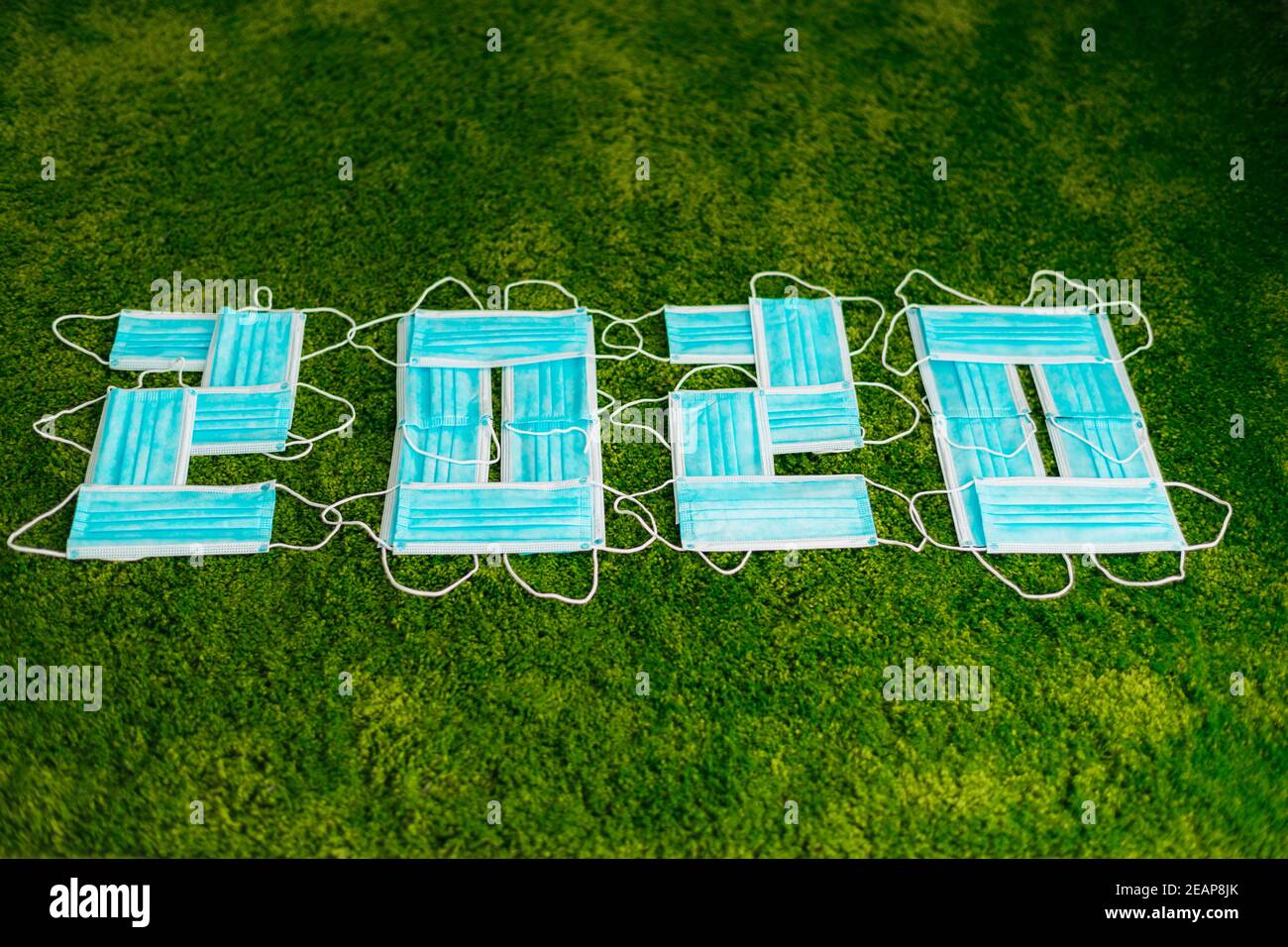 2020 Year Numbers Composed of Medical Masks Stock Photo - Alamy