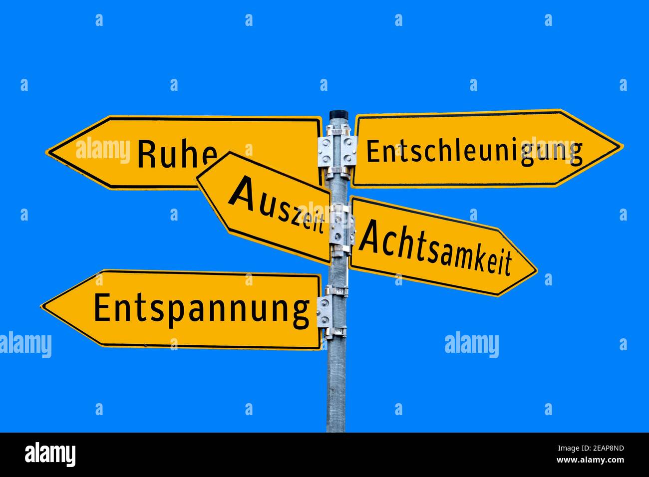 Guide to wellness time out rest relaxation Stock Photo - Alamy