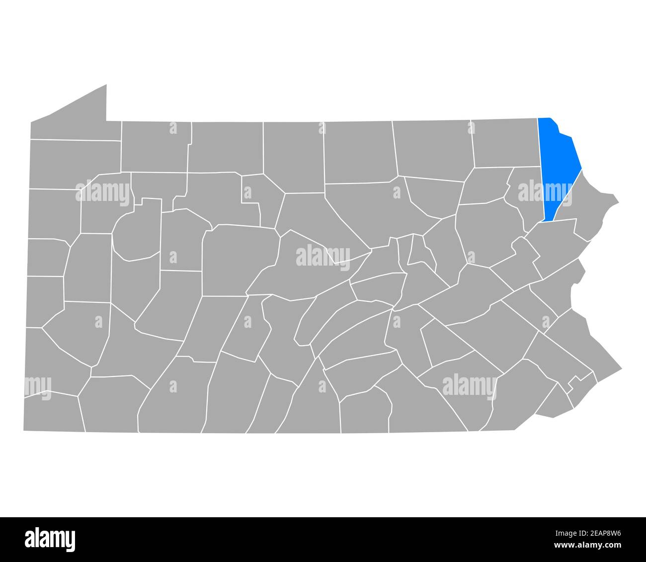Map of Wayne in Pennsylvania Stock Photo - Alamy