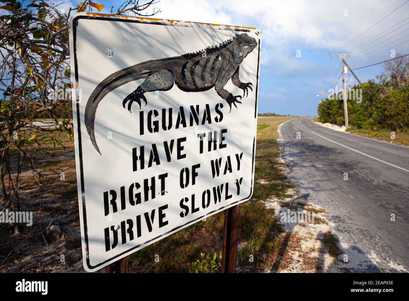 Caribbean road sign hi-res stock photography and images - Alamy