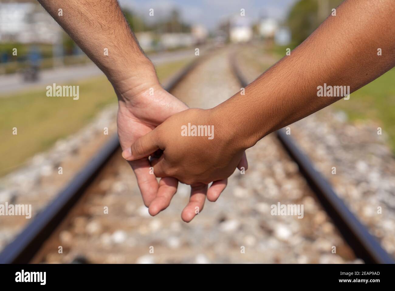 Couple rail track hi-res stock photography and images - Alamy