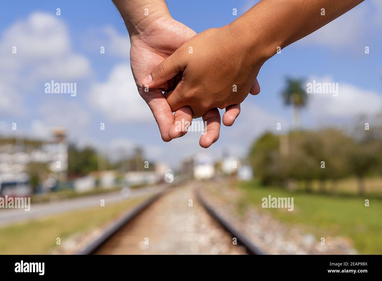 Couple rail track hi-res stock photography and images - Alamy