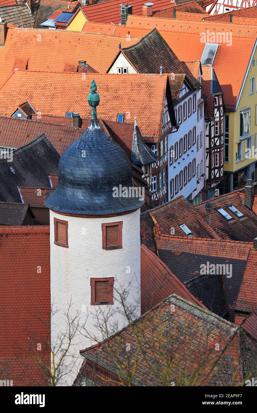 White Tower of Wertheim Stock Photo - Alamy