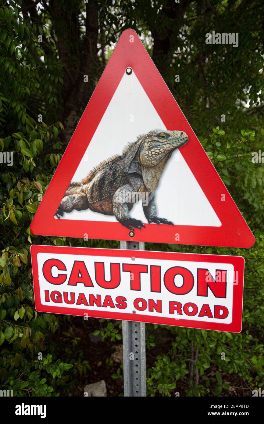 Caribbean road sign hi-res stock photography and images - Alamy