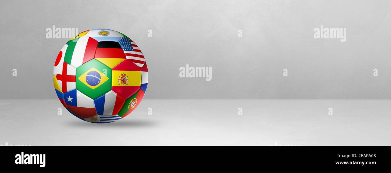3d national flags ball hi-res stock photography and images - Alamy