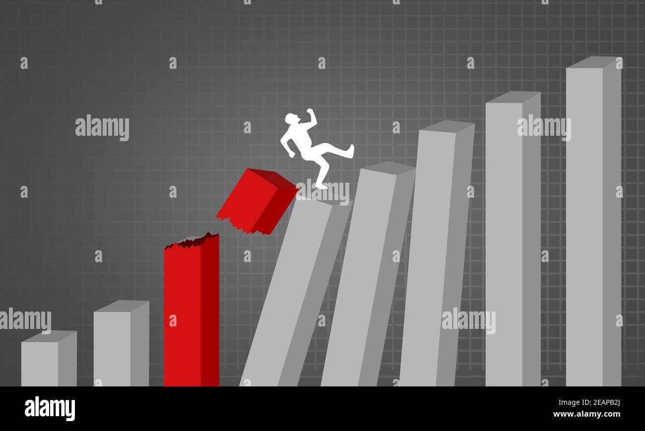 Wrong forecast with one of the bar broken. Crisis management Stock ...