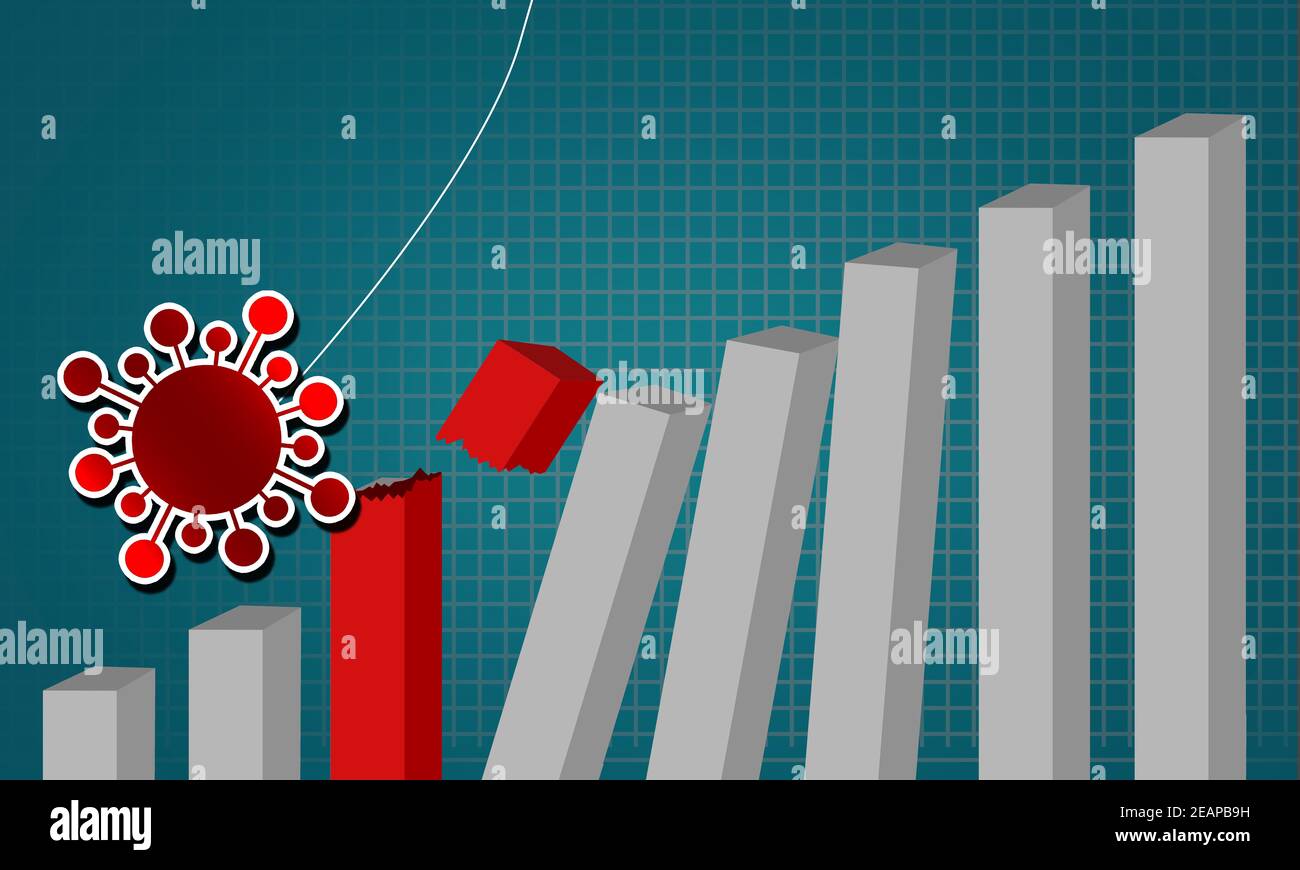 Covid-19 impact on stock market collapse Stock Photo - Alamy