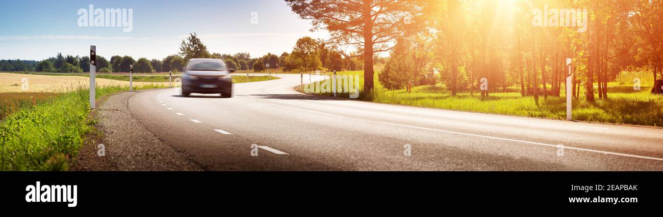 Evening Sky Open Road High Resolution Stock Photography and Images - Alamy