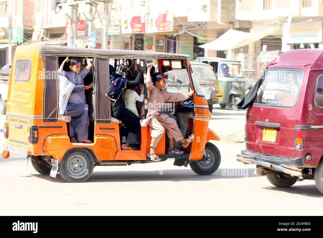 Commuters are travelling on banned six and nine-seat Chingchi rickshaws ...