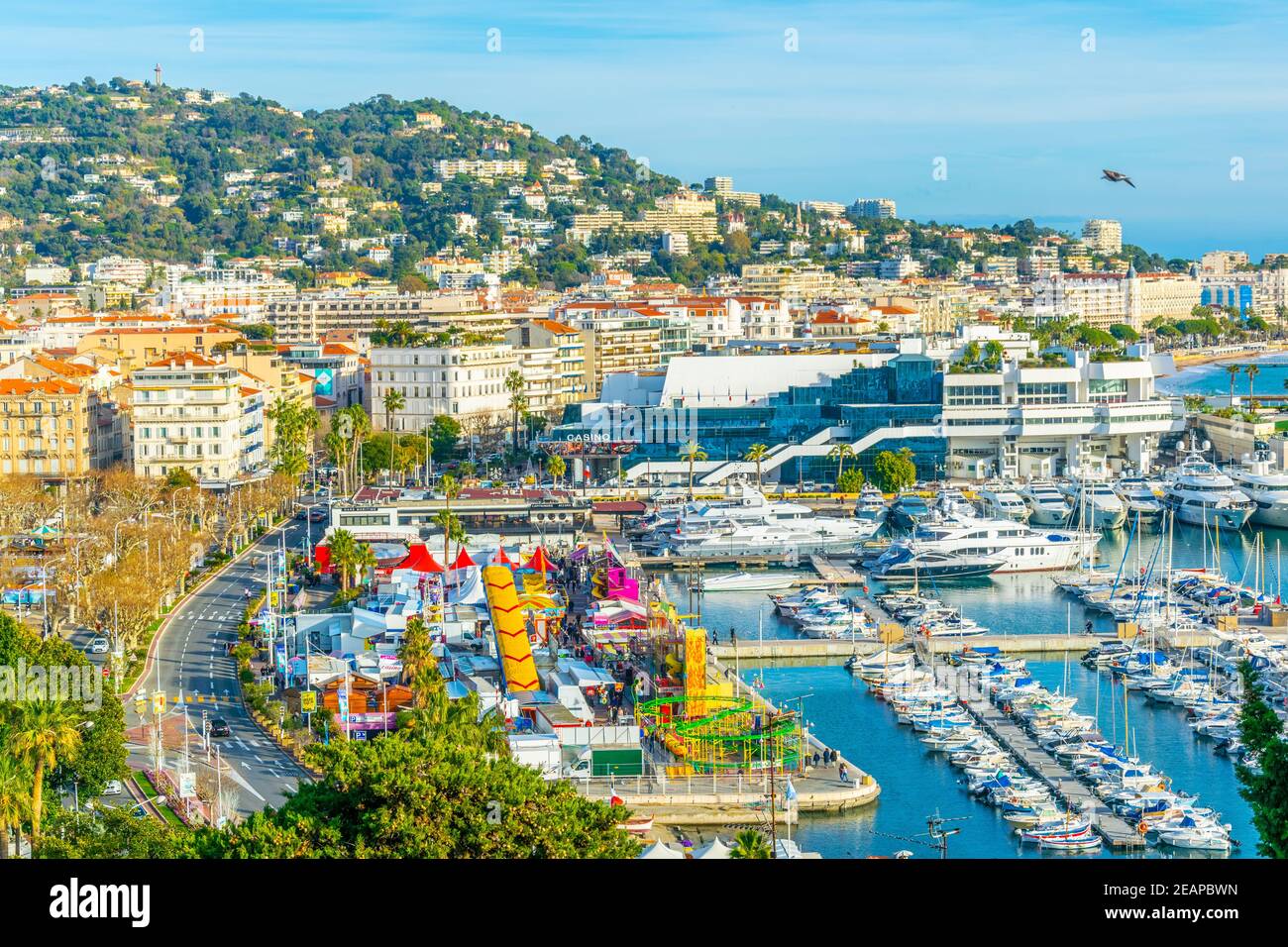 Aerial view of Cannes Stock Photo - Alamy