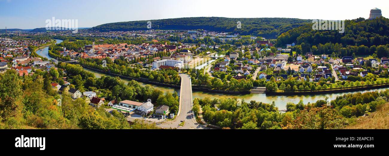 Panorama picture of Kelheim Stock Photo - Alamy