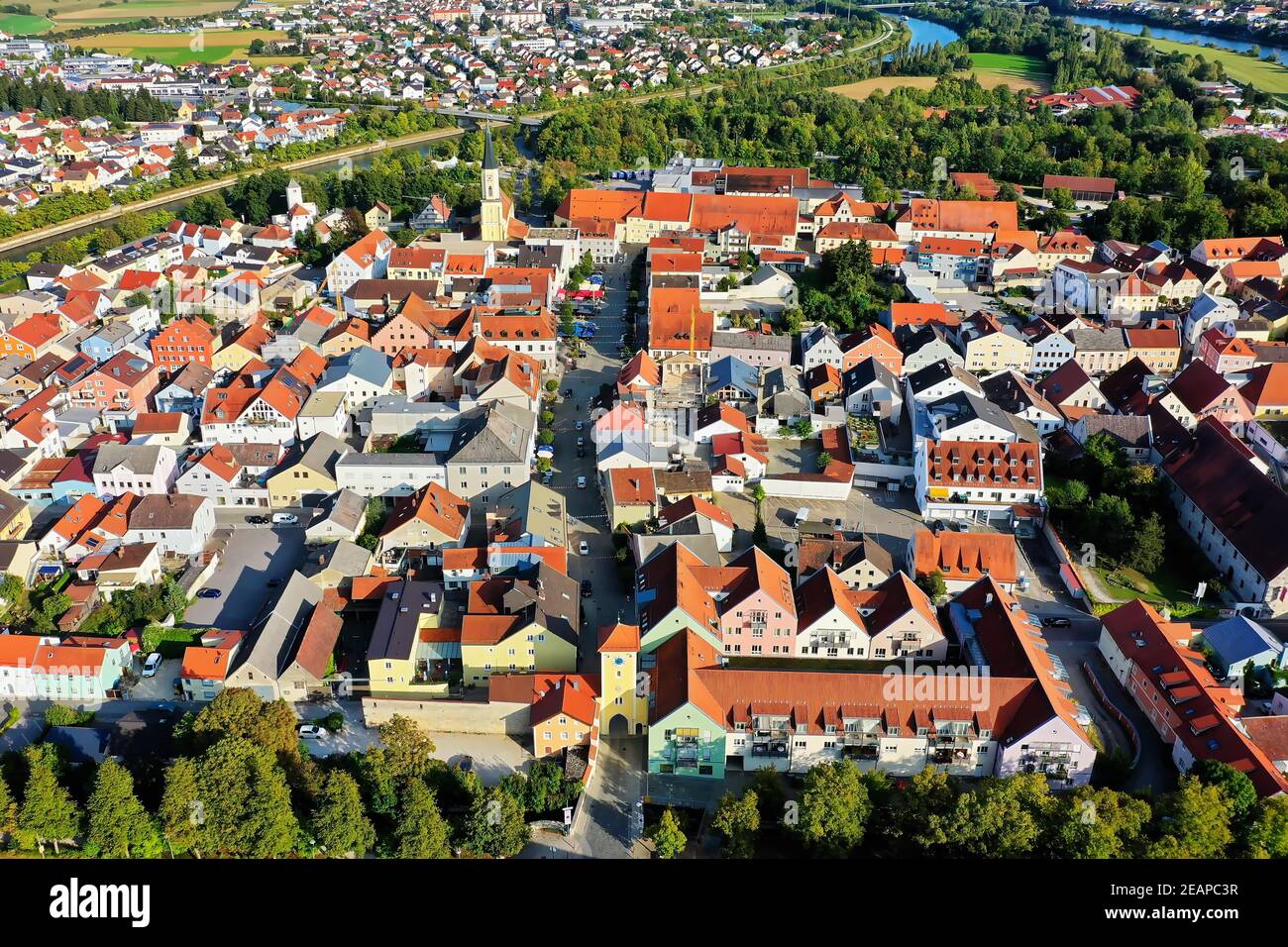 Aerial view of Kelheim Stock Photo - Alamy