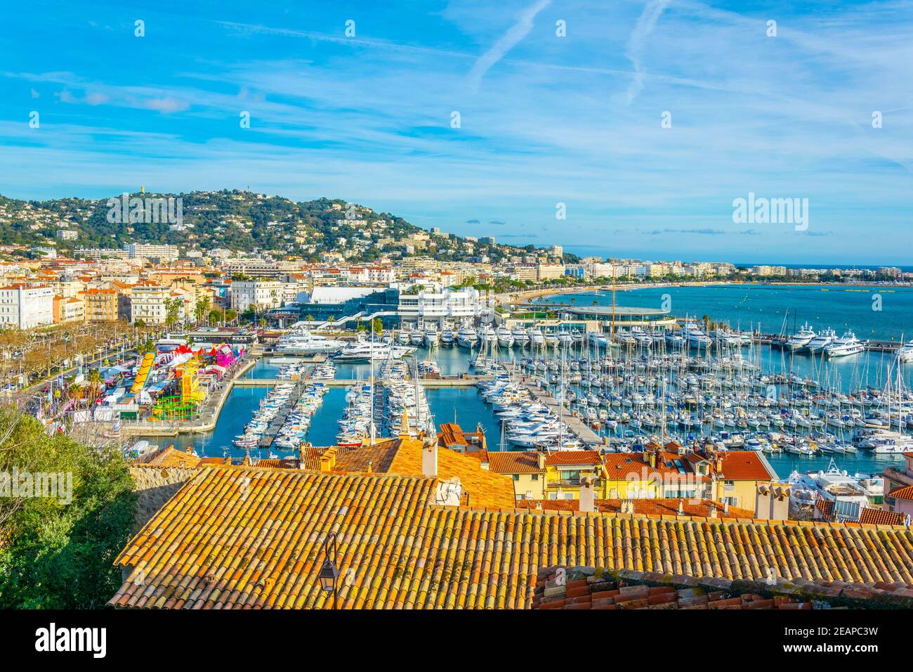 Aerial view of Cannes Stock Photo - Alamy