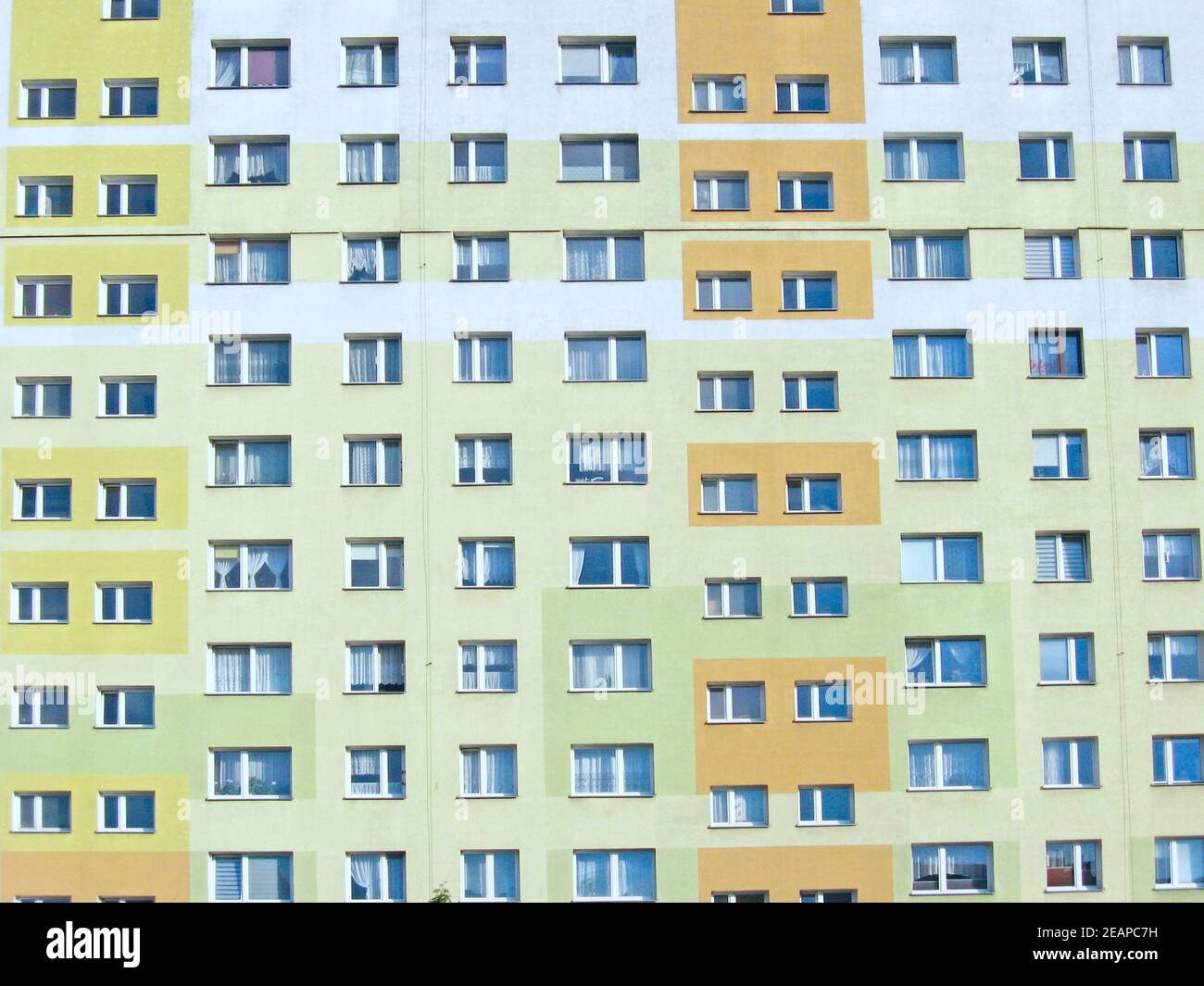 Multistory modern house. Nice building with windows Stock Photo - Alamy
