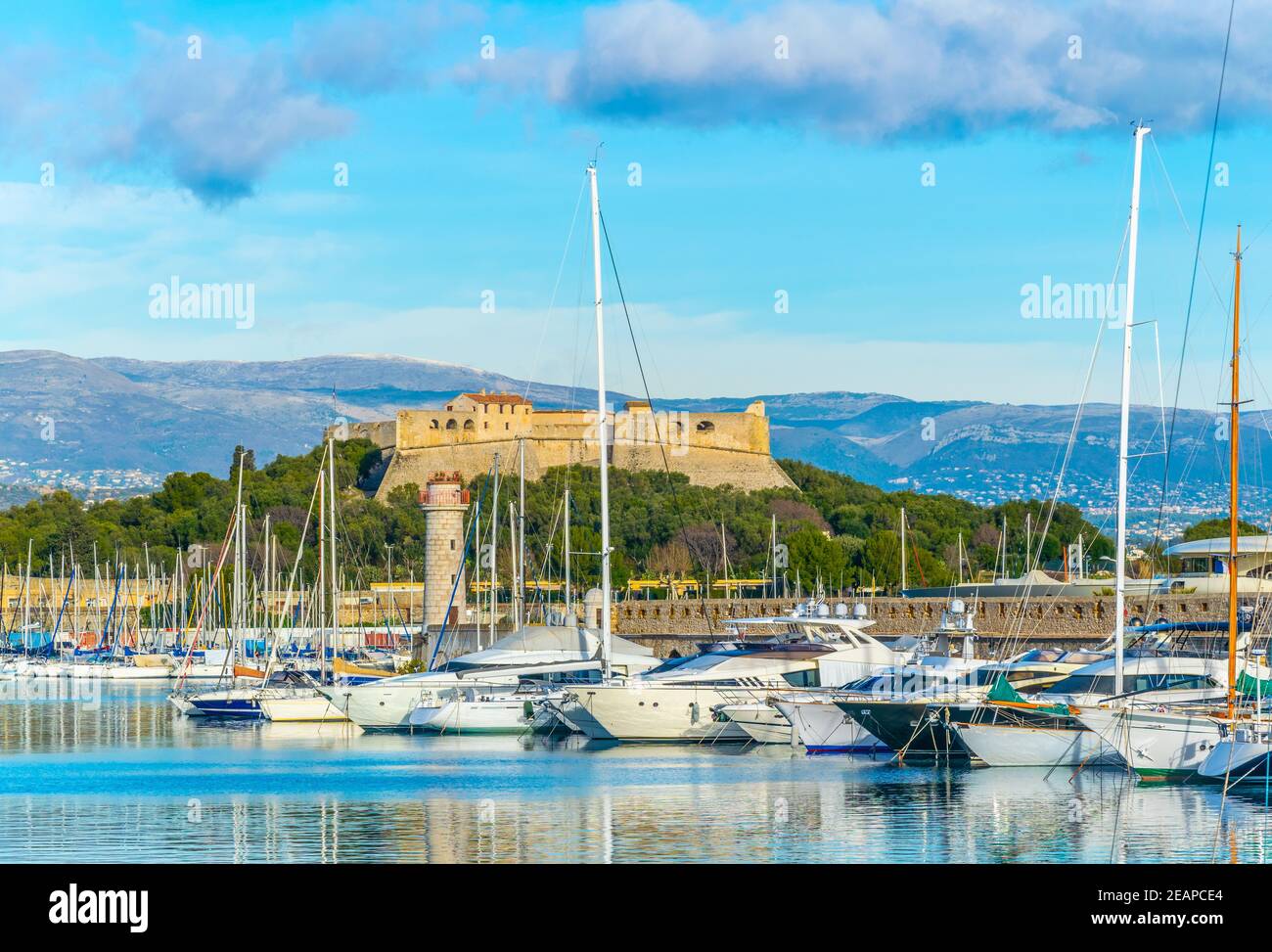 Luxury yacht in port vauban hi-res stock photography and images - Alamy