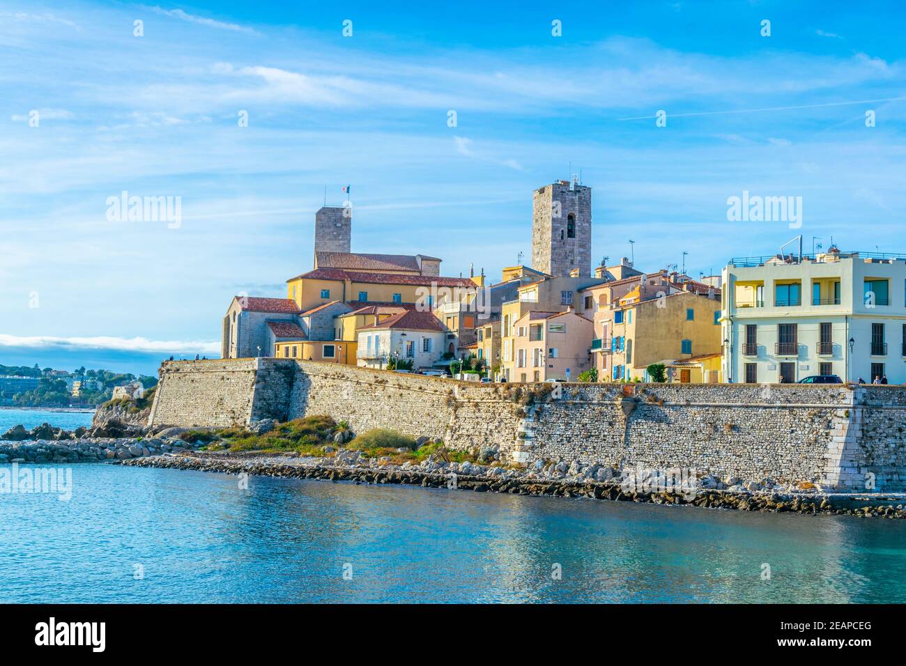 Seaside view of Antibes, France Stock Photo - Alamy