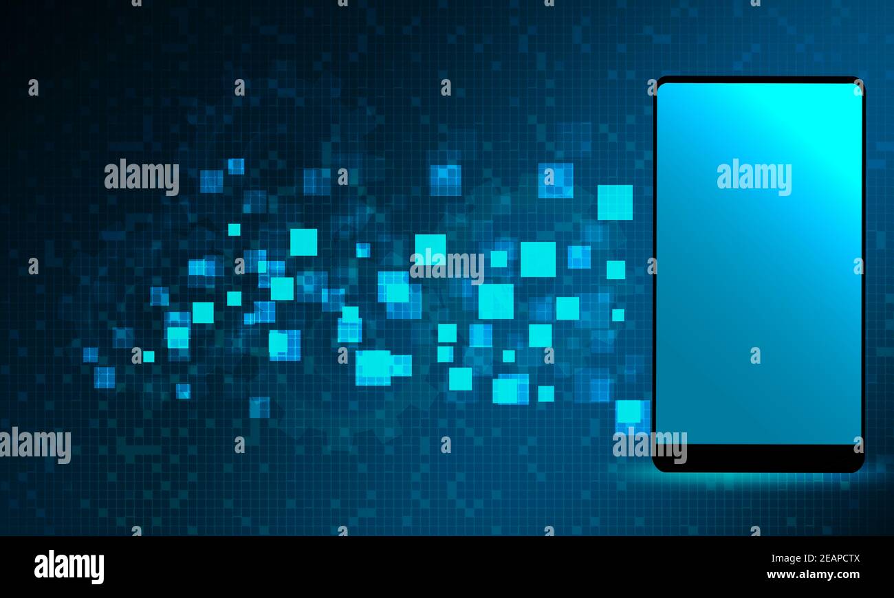 Mobile phone with blank empty screen Stock Photo - Alamy