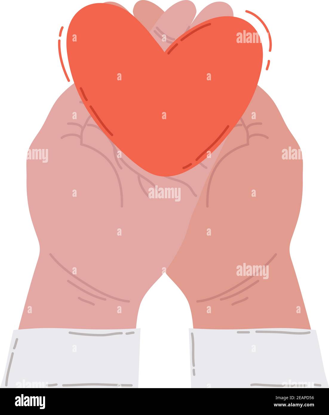 hands human lifting heart icon vector illustration design Stock Vector ...