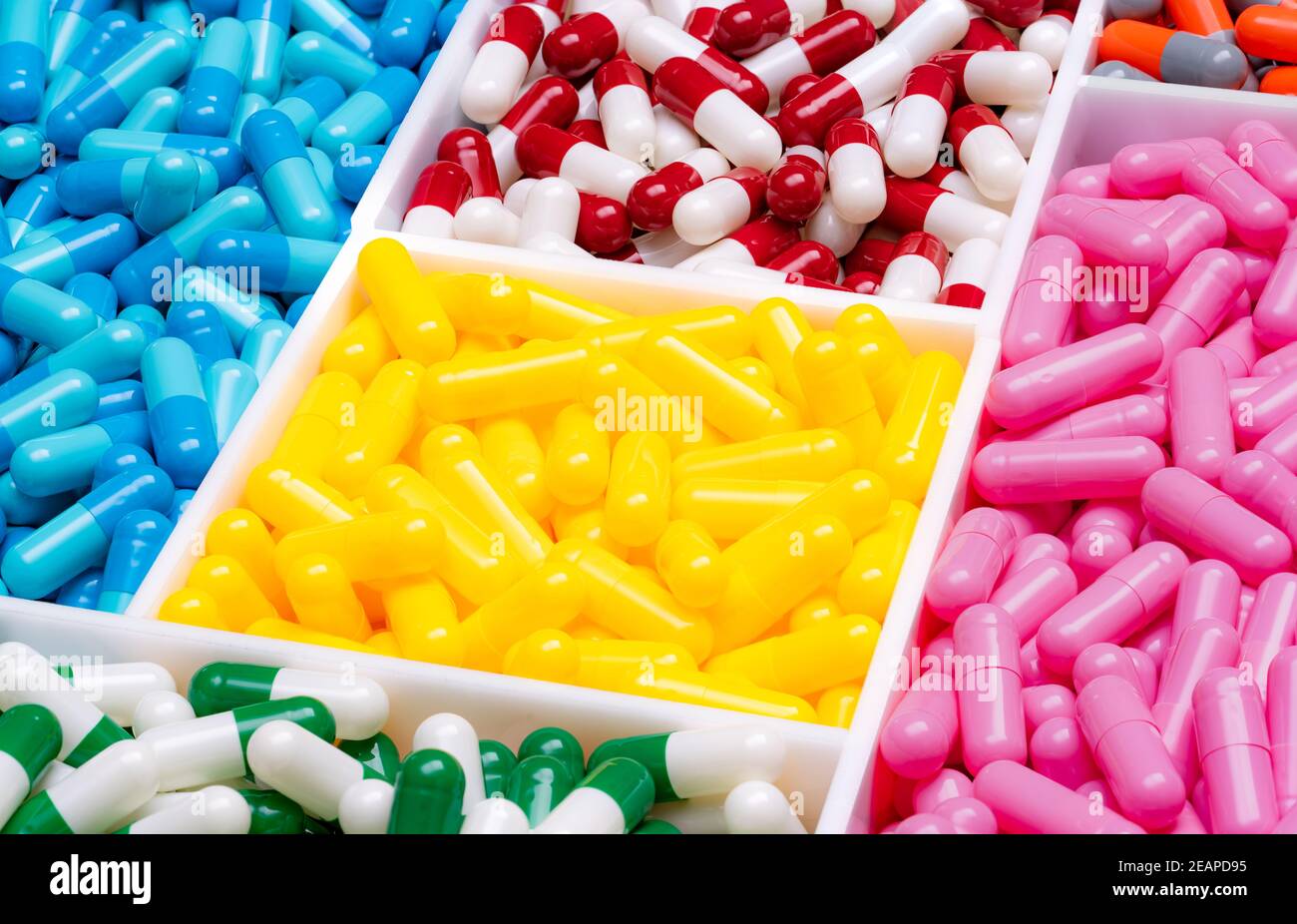 Yellow and red capsule hi-res stock photography and images - Alamy