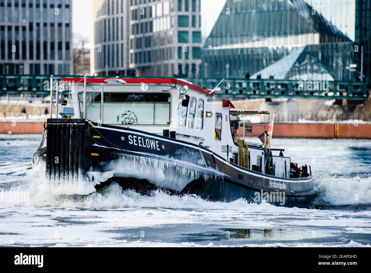 Berlin, Berlin, Germany. 10th Feb, 2021. The icebreaker 'Sea Lion ...