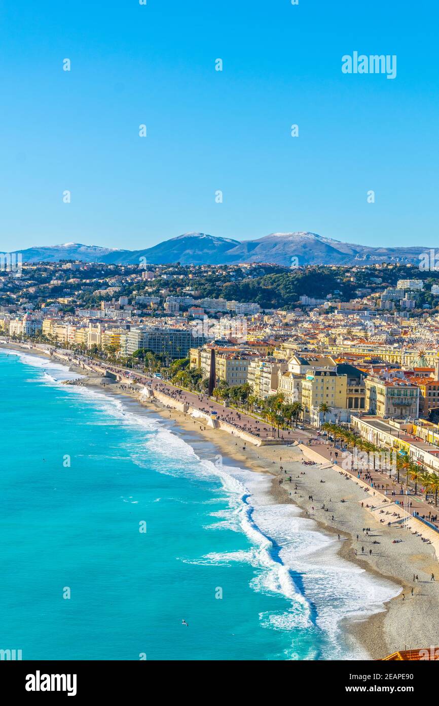 Seaside of Nice, France Stock Photo - Alamy
