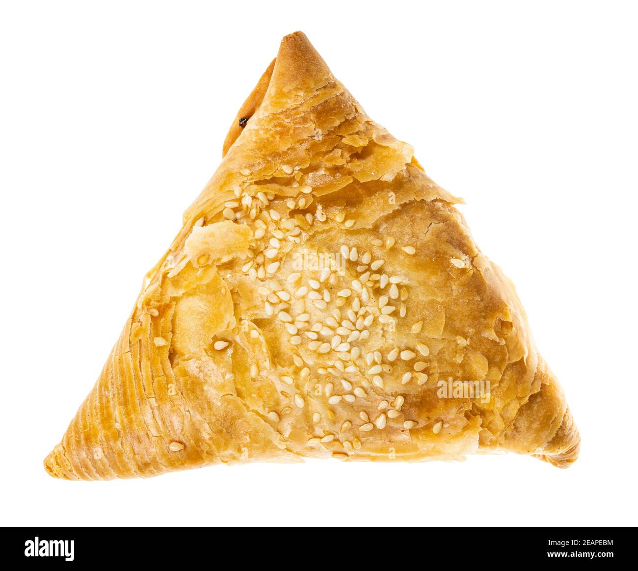 baked Samsa isolated on white background Stock Photo - Alamy
