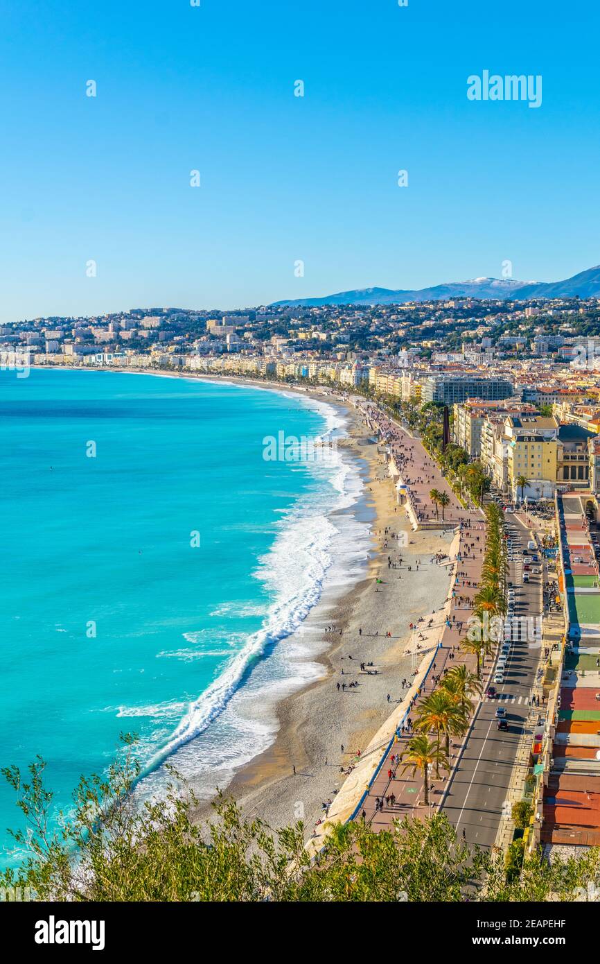 Seaside of Nice, France Stock Photo - Alamy