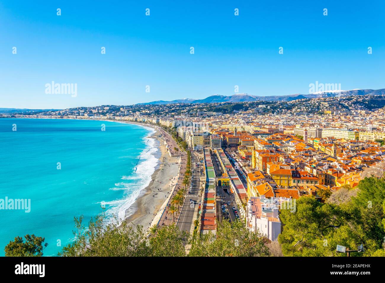 Seaside of Nice, France Stock Photo - Alamy