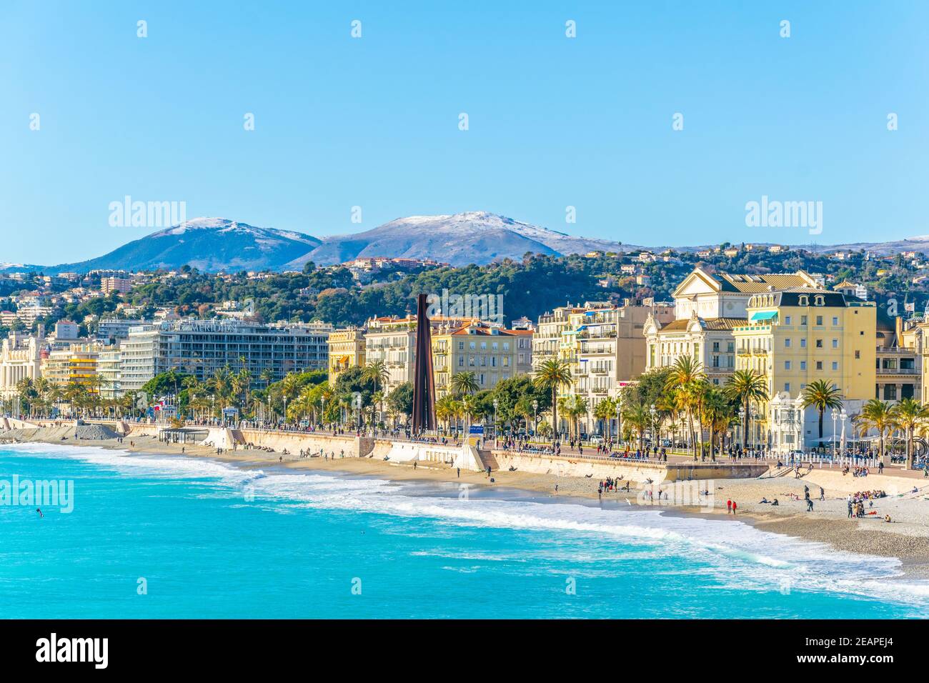 Seaside of Nice, France Stock Photo - Alamy