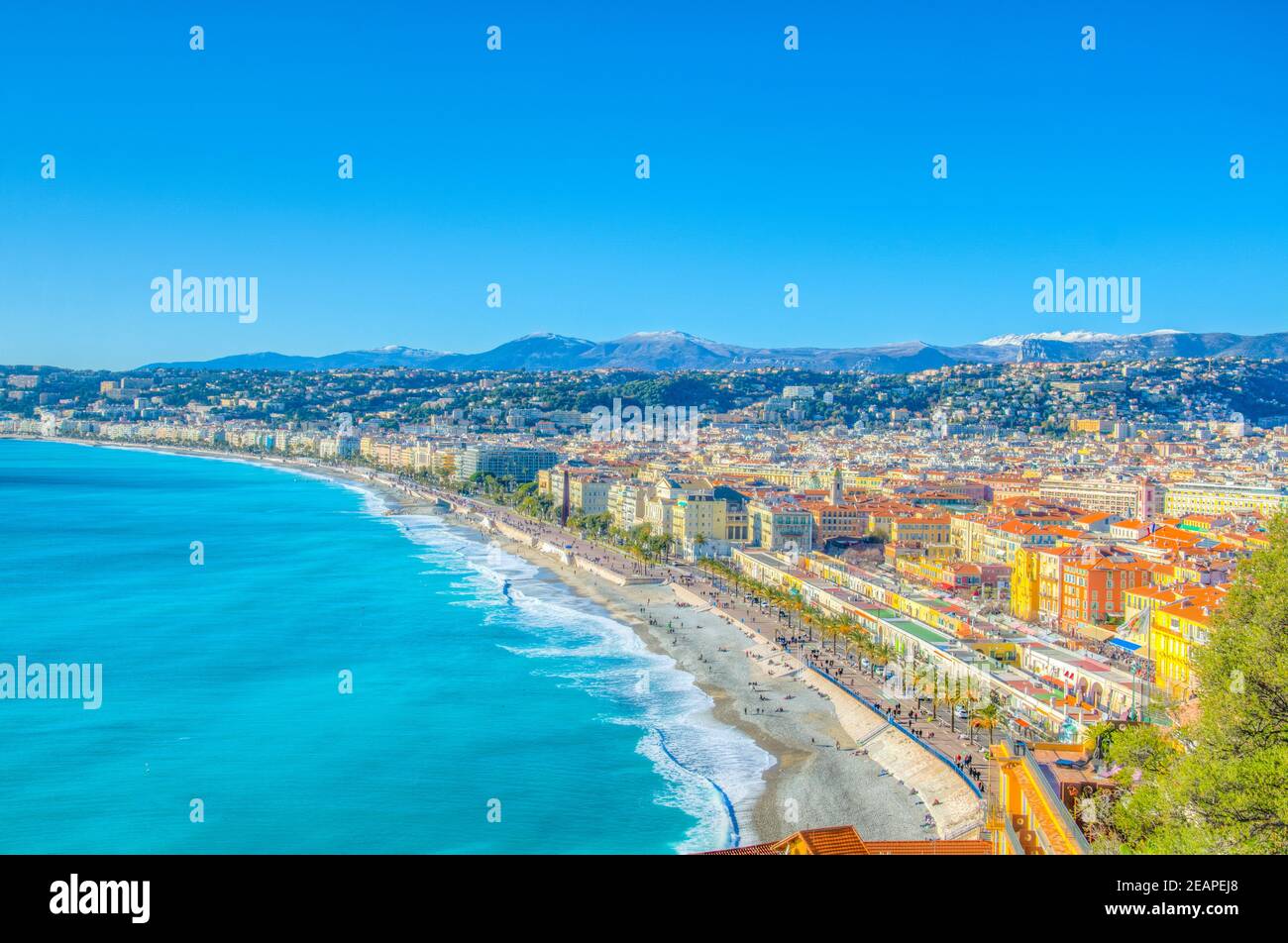 Seaside of Nice, France Stock Photo - Alamy