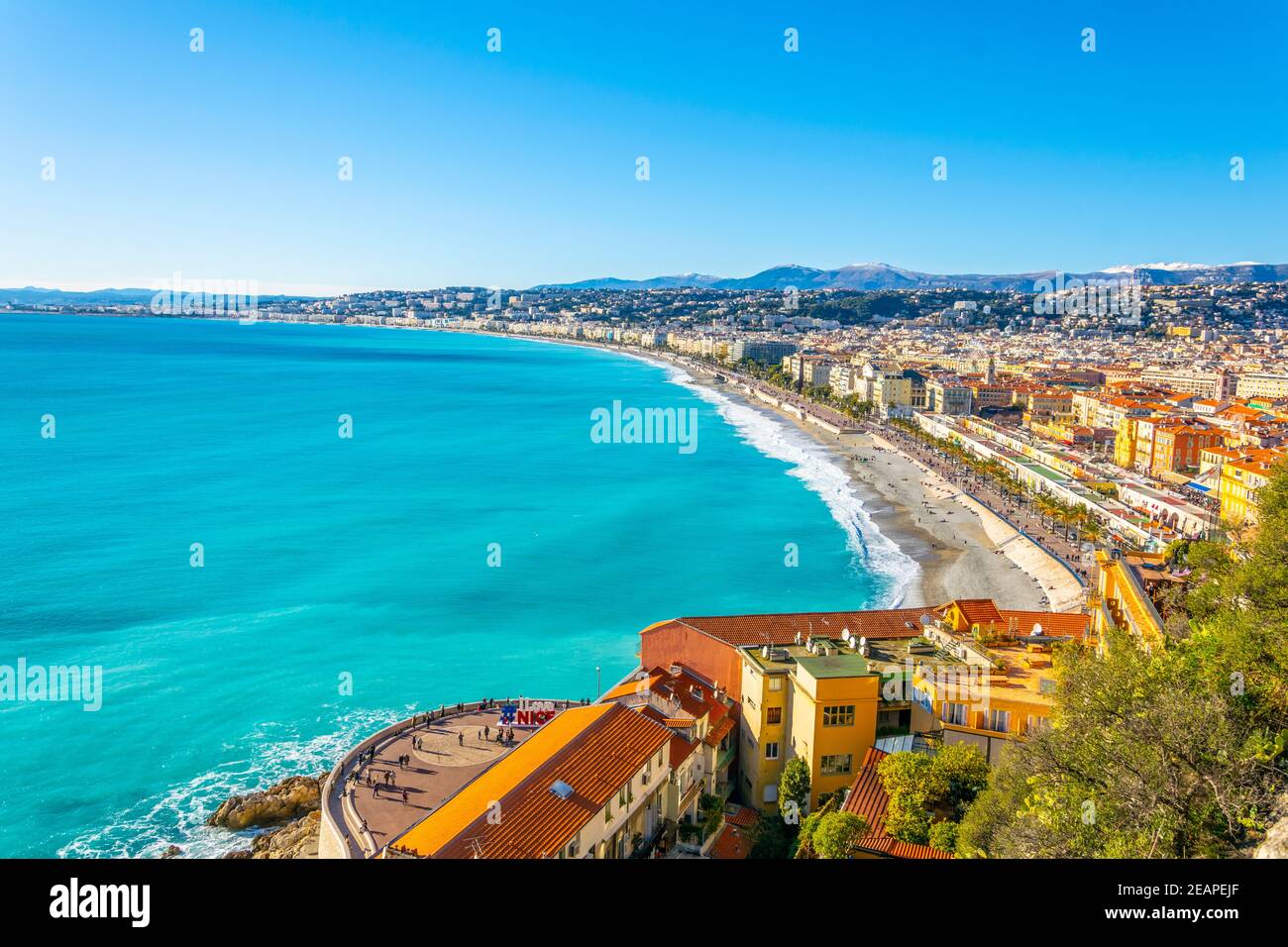 Seaside of Nice, France Stock Photo - Alamy
