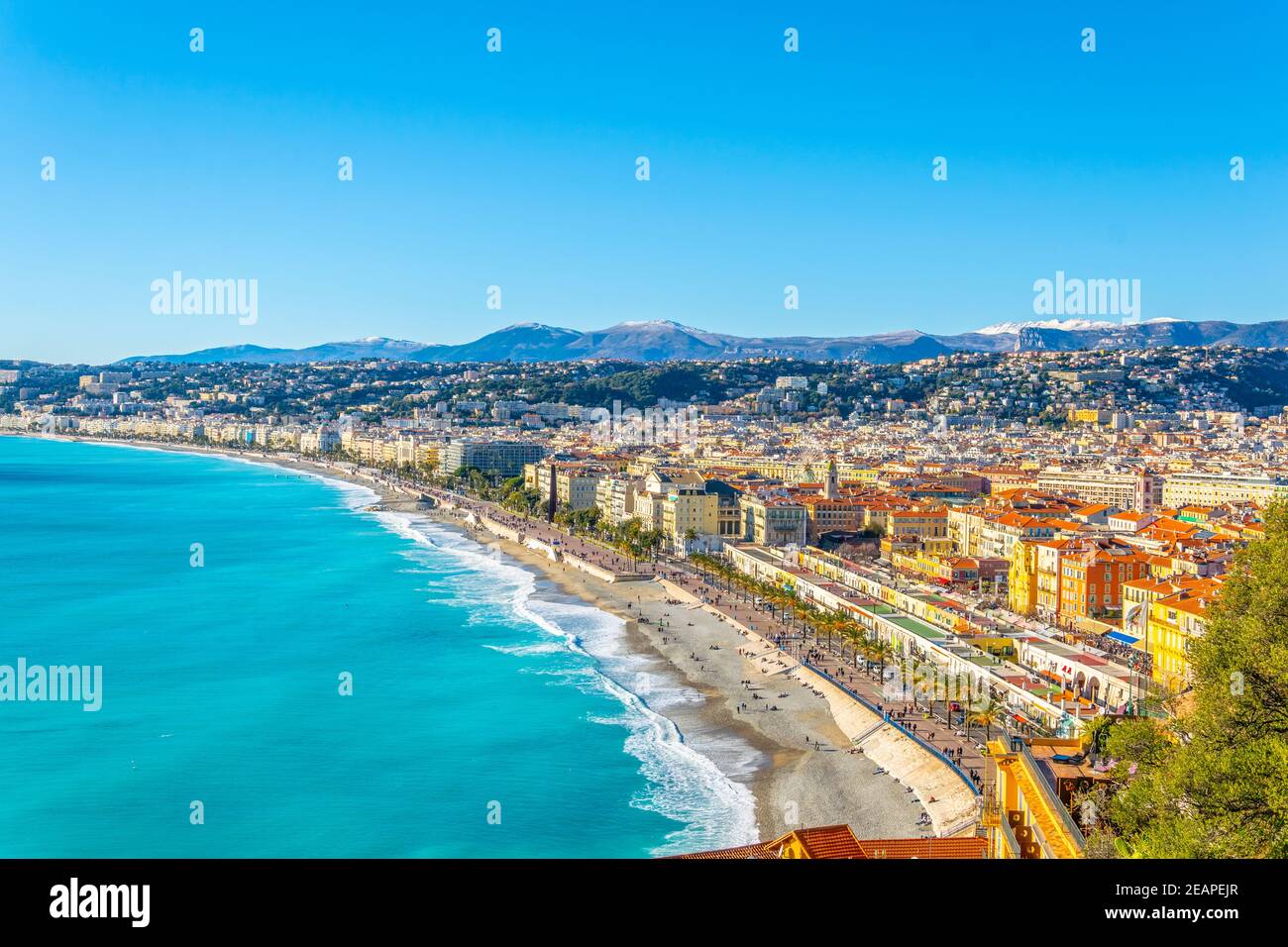Seaside of Nice, France Stock Photo - Alamy