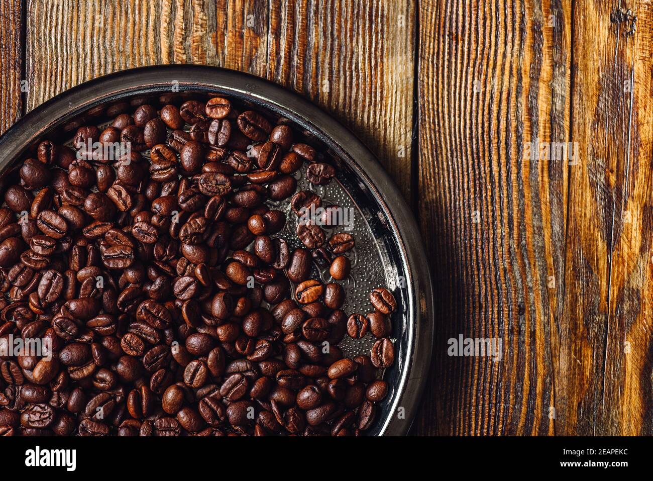 Coffee Beans on Plate Stock Photo - Alamy
