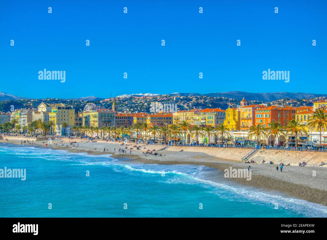 Seaside of Nice, France Stock Photo - Alamy