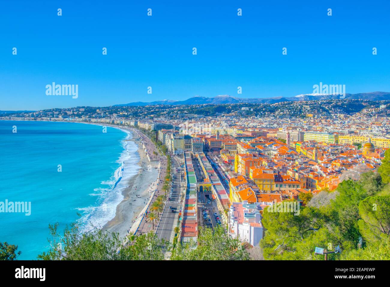 Seaside of Nice, France Stock Photo - Alamy