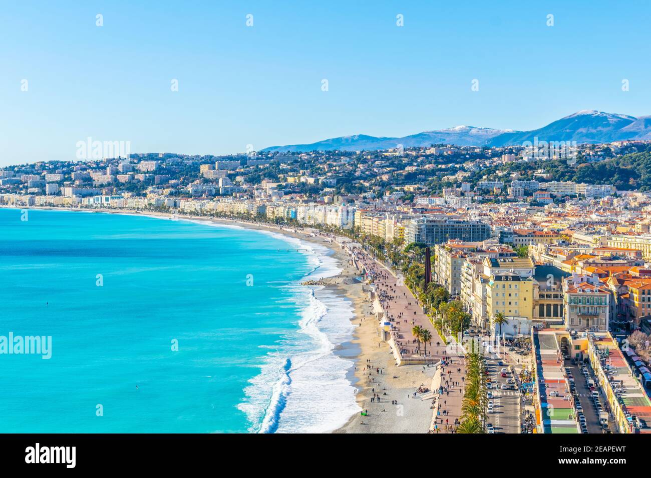 Seaside of Nice, France Stock Photo - Alamy