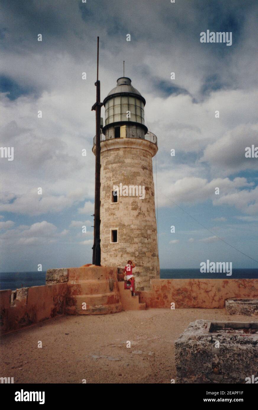 Cuba 1979, Castillo Morro lighthouse Stock Photo - Alamy