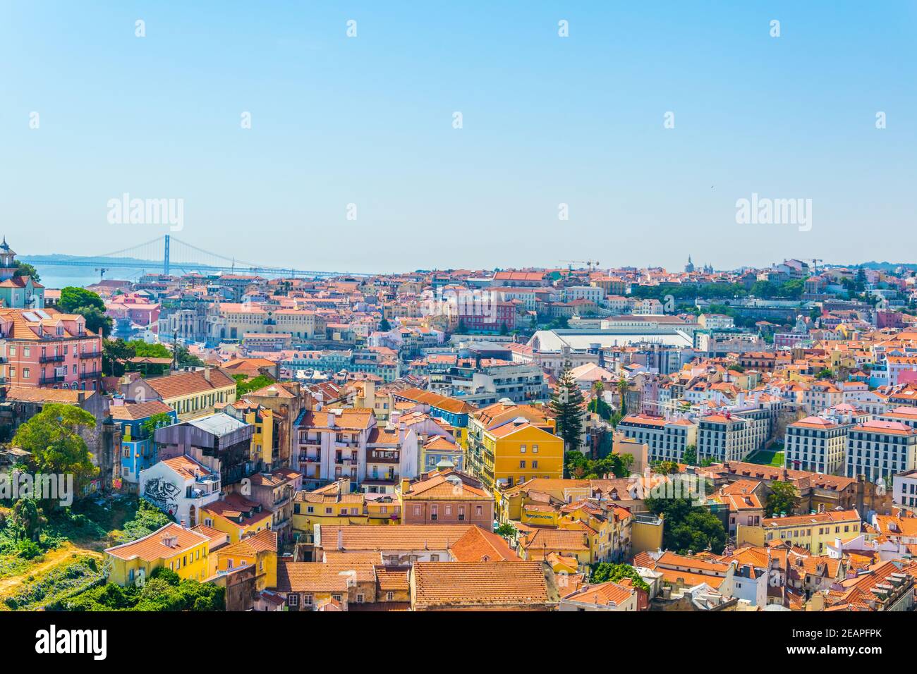 Aerial view of Lisbon, Portugal Stock Photo - Alamy