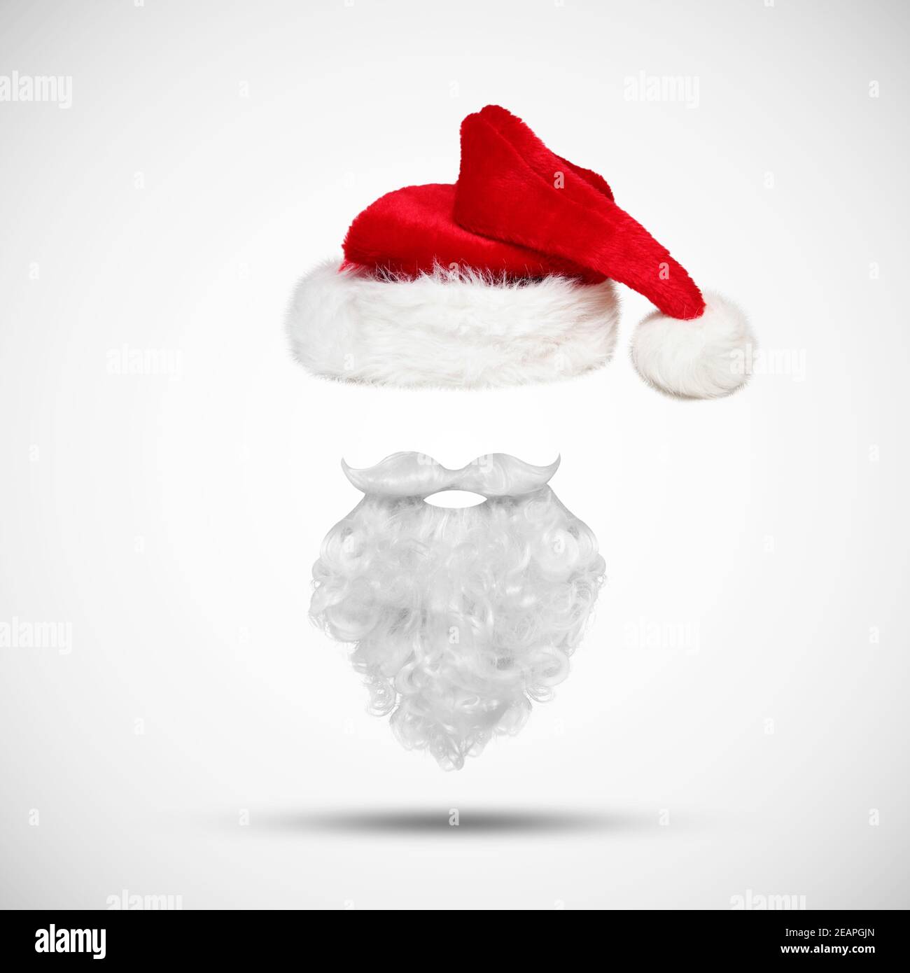 Santa hat and beard costume hi-res stock photography and images - Alamy