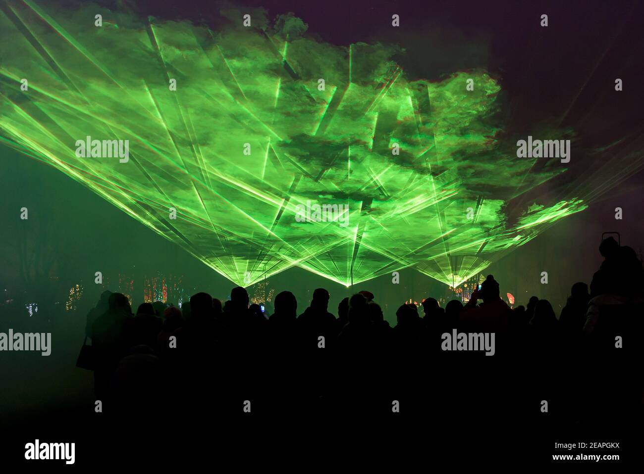 Laser at night hi-res stock photography and images - Alamy