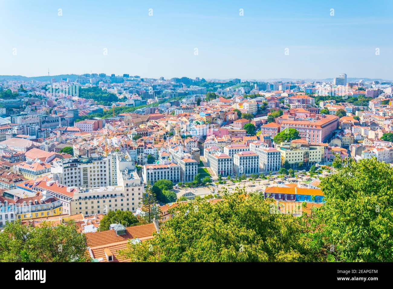 Aerial view of Lisbon, Portugal Stock Photo - Alamy
