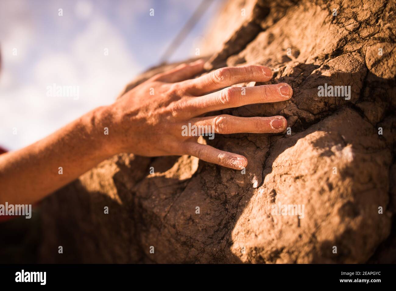 Hand holding chalk stone hi-res stock photography and images - Alamy