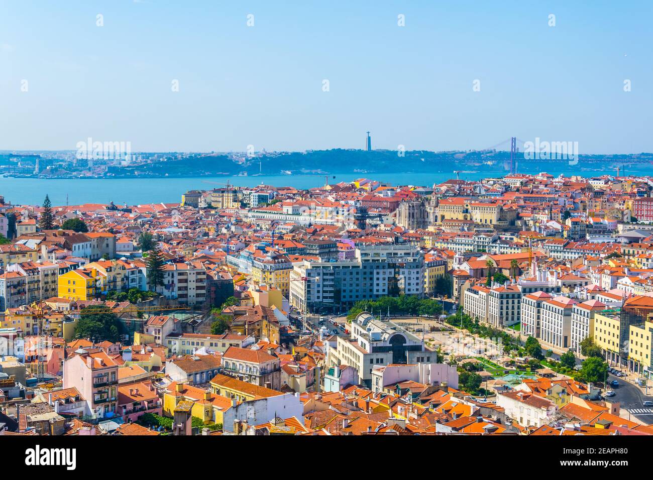 Aerial view of Lisbon, Portugal Stock Photo - Alamy