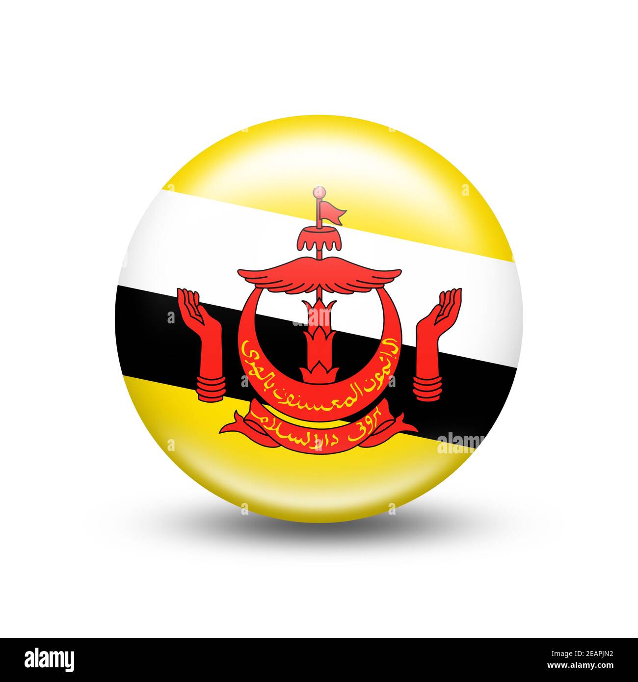 Flag of the brunei hi-res stock photography and images - Alamy