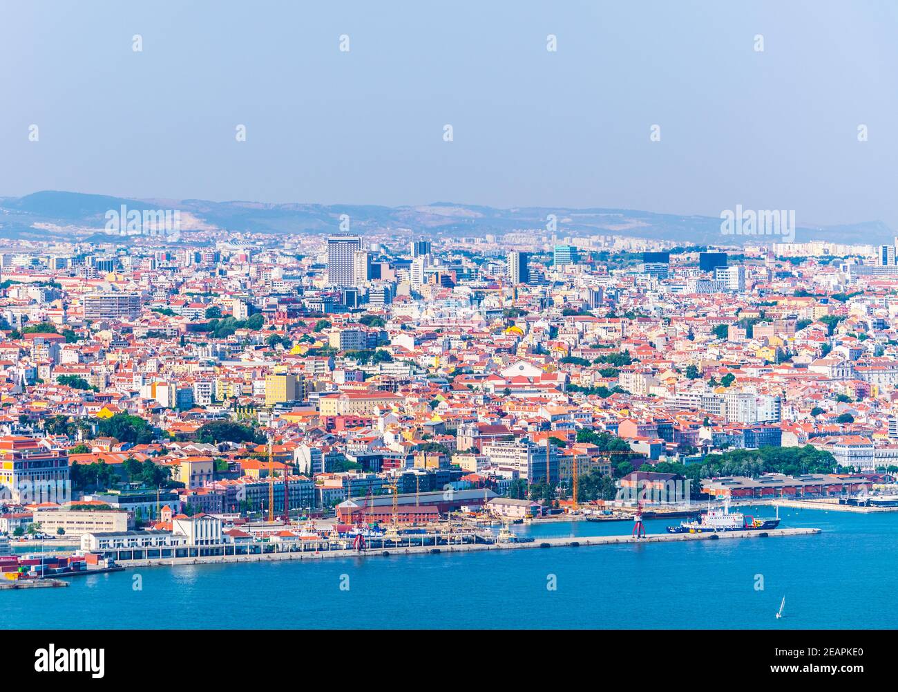 Aerial view of Lisbon, Portugal Stock Photo - Alamy